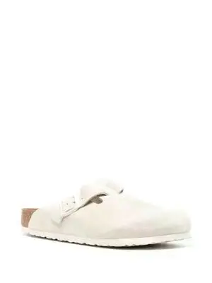 BIRKENSTOCK Boston Suede Clog - Neutrals