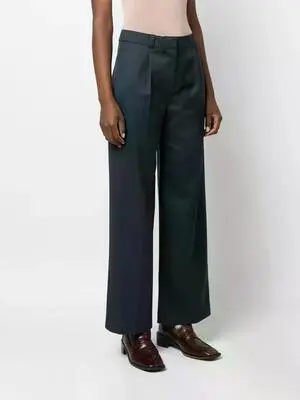 LOW CLASSIC Wool-blend Straight-leg Trousers