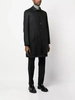 LARDINI Single-breasted Wool And Cashmere Coat