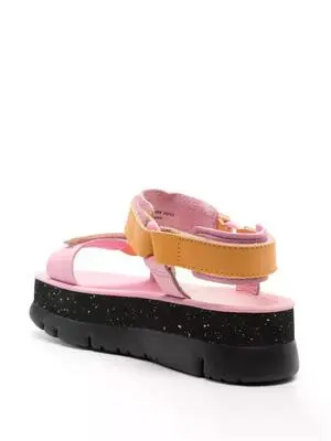 Camper Oruga Up Platform Leather Sandals