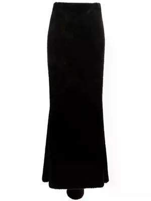 Andamane Faux-shearling Maxi Skirt