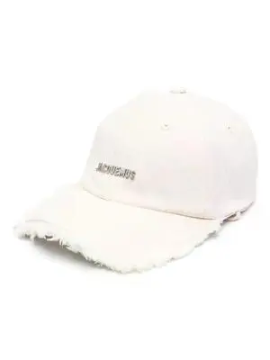 Jacquemus Baseball Cap With Fringe Detail - Neutrals
