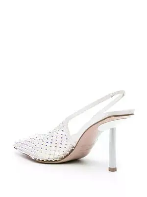 LE SILLA Gilda 80mm Crystal-embellished Pumps