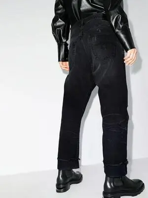 R13 Crossover Cropped Jeans