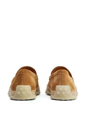 TOD'S Logo-debossed Suede Espadrilles