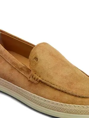 TOD'S Logo-debossed Suede Espadrilles