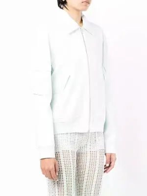 DION LEE Zip-up Fitted Bomber Jacket