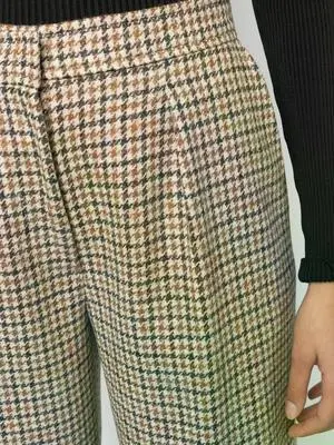 Palm Angels Checked Wool Wide-leg Trousers