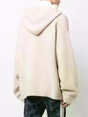 Palm Angels Striped Knit Hoodie