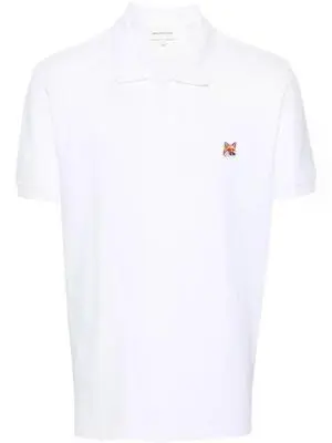 Maison Kitsuné Fox-patch Piqué Polo Shirt