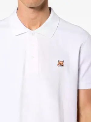 Maison Kitsuné Fox-patch Piqué Polo Shirt