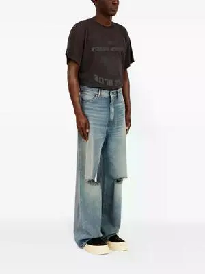 MAISON MARGIELA Ripped Wide-leg Jeans