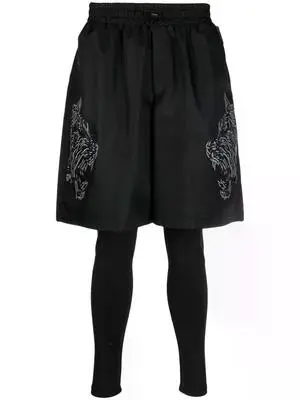 PLEIN SPORT Tiger-print Running Short-pants