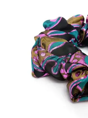 La DoubleJ Giga Abstract-pattern Scrunchie - Green