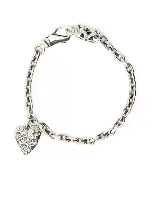 Emanuele Bicocchi Arabesque Heart Bracelet - Silver