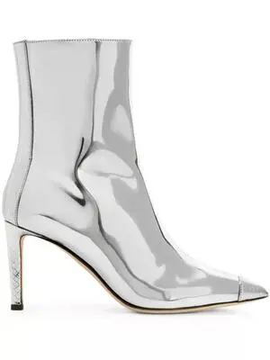 Giuseppe Zanotti Silver Tone Booties For Women