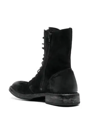 Moma Worn-effect Leather Boots