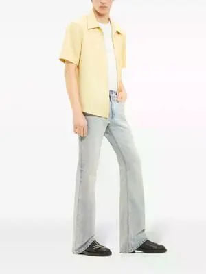 COURREGES Logo-appliqué Twill Shirt