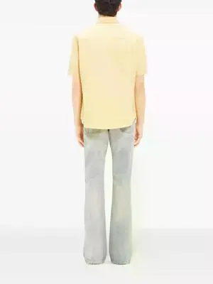 COURREGES Logo-appliqué Twill Shirt