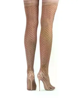LE SILLA 120mm Gilda Thigh-high Boots - Pink