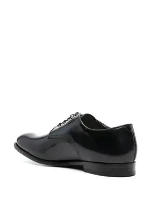 DOUCAL'S Leather Derby Shoes - Black