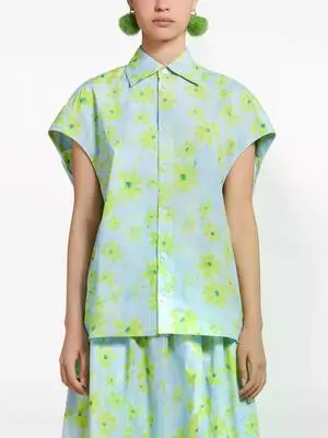 Marni Floral-print Cotton Shirt