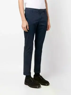 DONDUP Tapered-leg Cropped Chinos - Blue