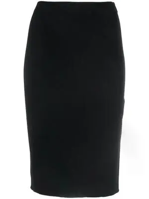 Saint Laurent Fine-knit Pencil Skirt