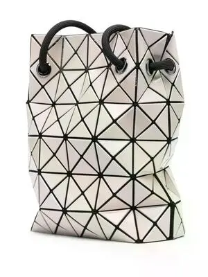 Issey Miyake Geometric Panelled Bucket Bag - Neutrals
