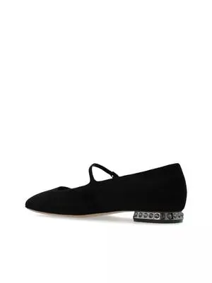 Casadei Buckle Strap Square Toe Pumps