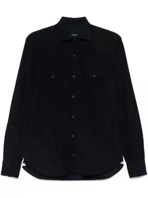 BARBA NAPOLI Corduroy Shirt - Blue