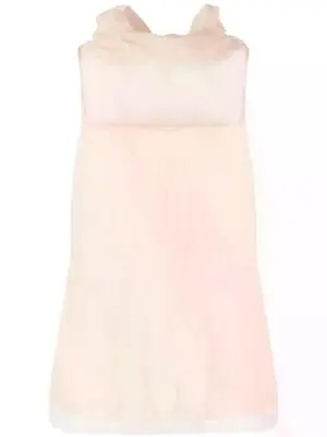 Fabiana Filippi Roll-neck Tulle Top - Pink