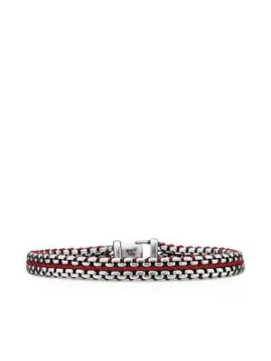 David Yurman Sterling Woven Box Chain Bracelet - Silver