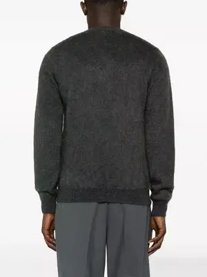 Fendi Ff-motif Knitted Jumper - Grey