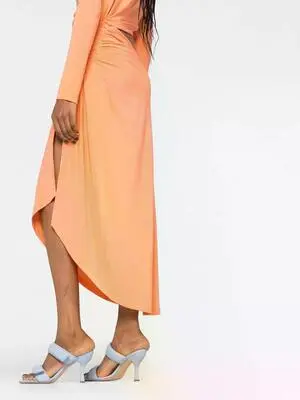 Off-White Cut-out Draped Dress