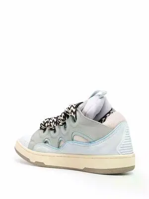 LANVIN Curb Lace-up Sneakers - Blue