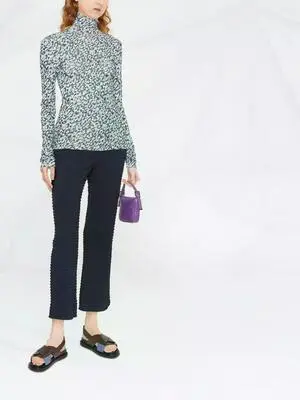Nanushka Patterned Top With Cut-out Detail