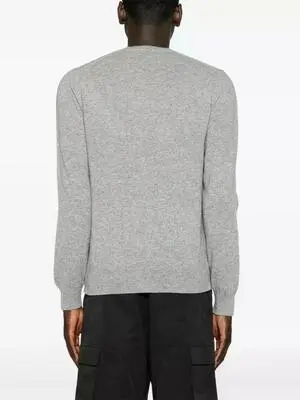 Play Comme Des Garcon Mélange-effect Wool Jumper - Grey