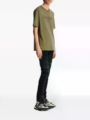 Balmain Logo-embroidered Cotton T-shirt