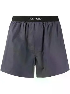 TOM FORD Logo Waistband Boxer Shorts - Grey