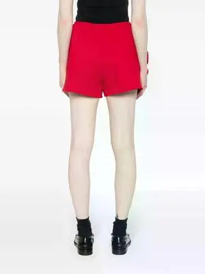 IOANA CIOLACU Peony Ruffled Jersey Shorts
