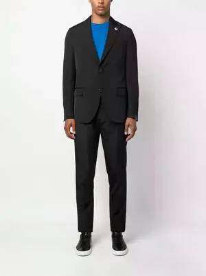 LARDINI Single-breasted Suit - Black