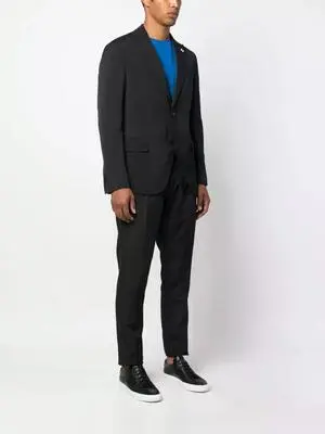 LARDINI Single-breasted Suit - Black