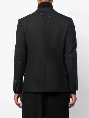 MAISON MARGIELA Single-breasted Wool Blazer - Black