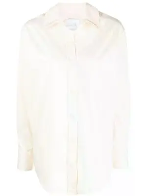 Johanna Ortiz Mavly Cotton-poplin Texture Shirt - Neutrals