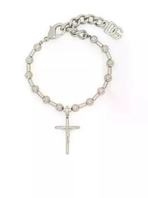 Dolce & Gabbana Dna Crucifix Beaded Bracelet