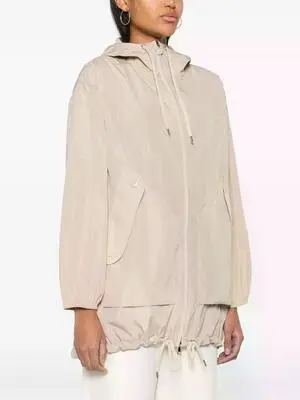 Moncler Melia Parka Jacket - Neutrals
