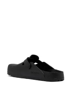 BIRKENSTOCK Boston Leather Mules - Black