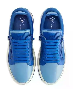 GIUSEPPE ZANOTTI Low-top Double-zip Sneakers - Blue