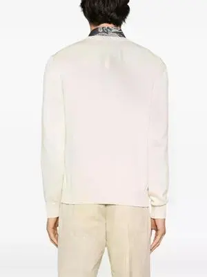 Etro Motif-embroidered Cotton Jumper - Neutrals